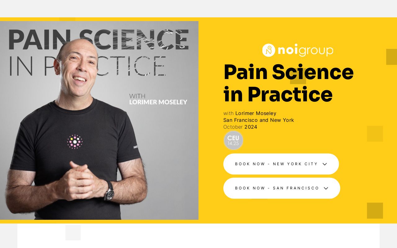 Pain Science in Practice with Lorimer Moseley
